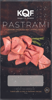 Halal Beef Pastrami Slices (90g) – Pure Gourmet